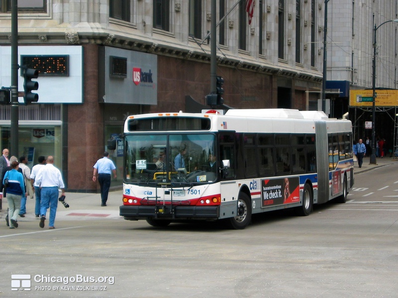 7500-series NABI 60-LFW - Chicago CTA Buses - ChicagoBus.org